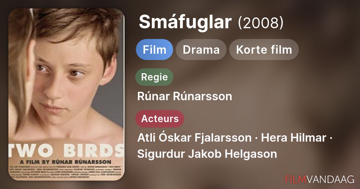 Smáfuglar (film, 2008) kopen op dvd of blu-ray - FilmVandaag.nl