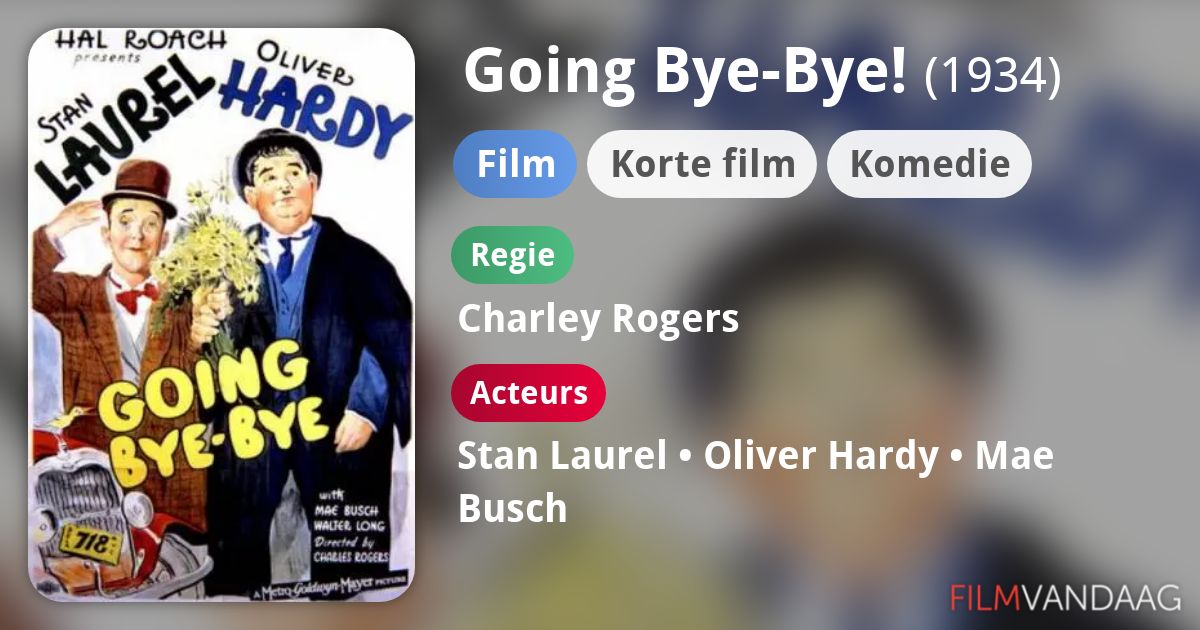 Going Bye-Bye! (film, 1934) - FilmVandaag.nl