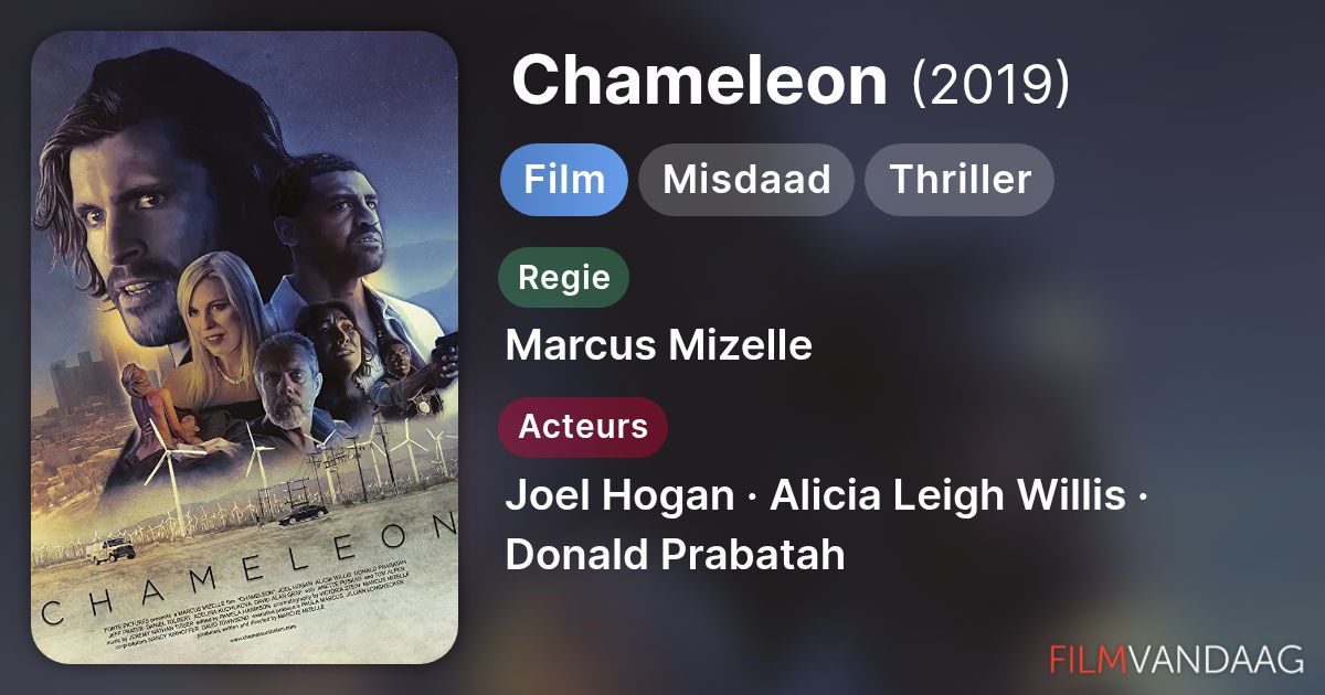 Chameleon (film, 2019) - FilmVandaag.nl