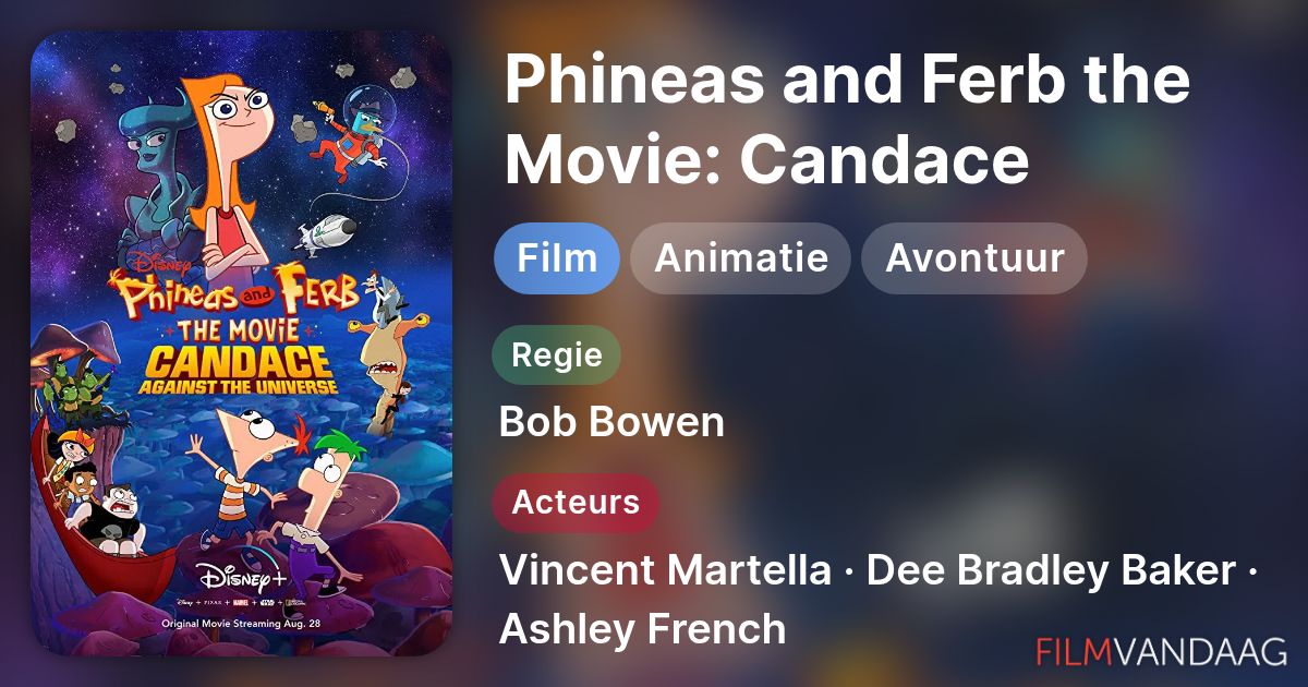 Phineas and Ferb the Movie: Candace Against the Universe (film, 2020 ...