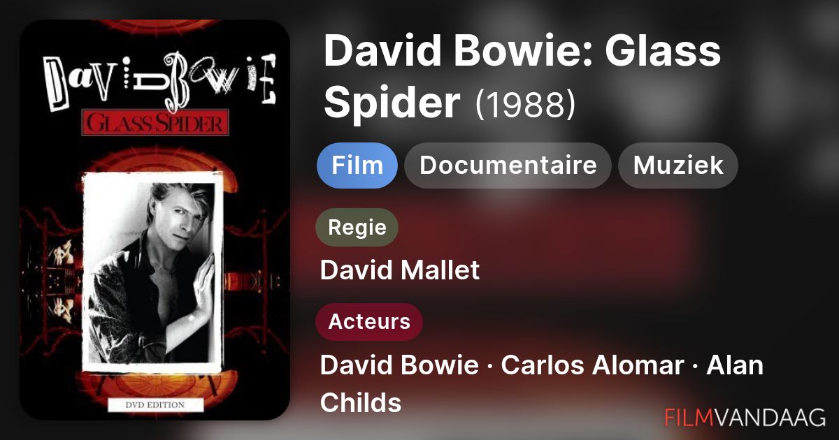 David Bowie: Glass Spider (film, 1988) - FilmVandaag.nl