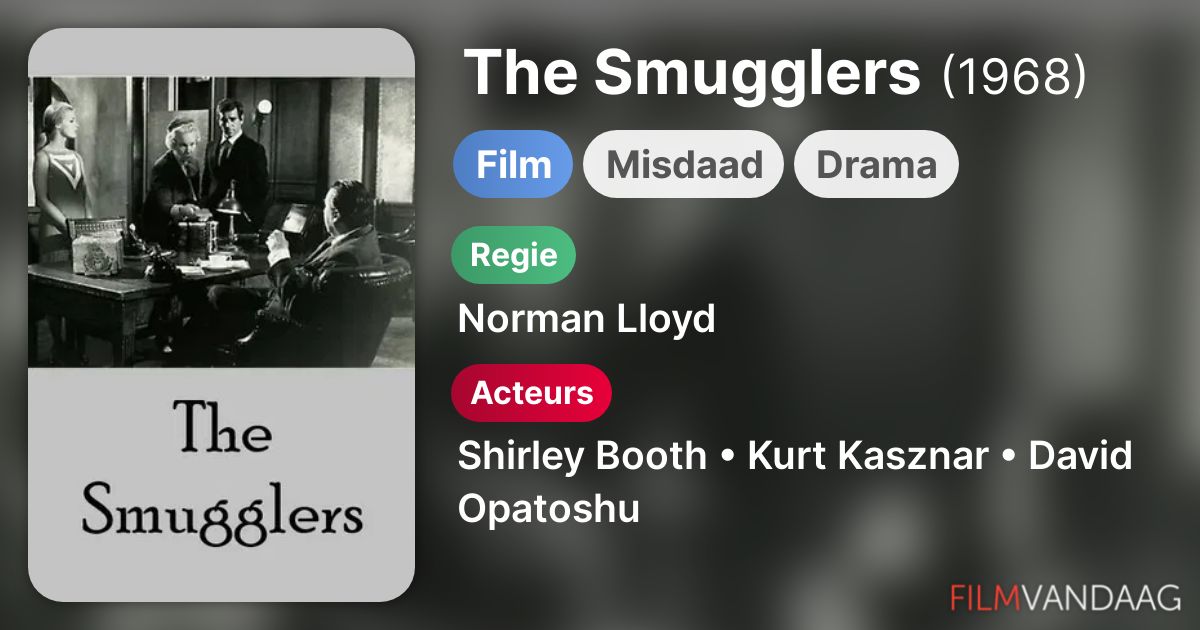 The Smugglers (film, 1968) - FilmVandaag.nl