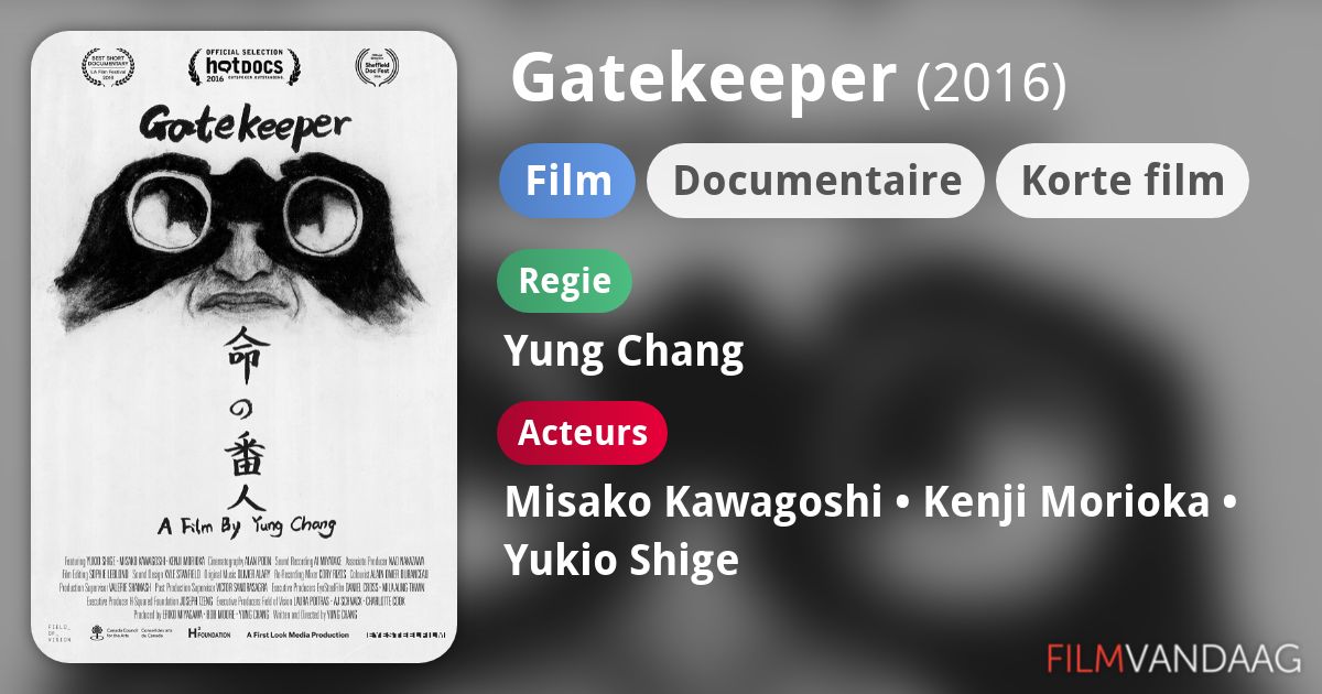 Gatekeeper (film, 2016) - FilmVandaag.nl