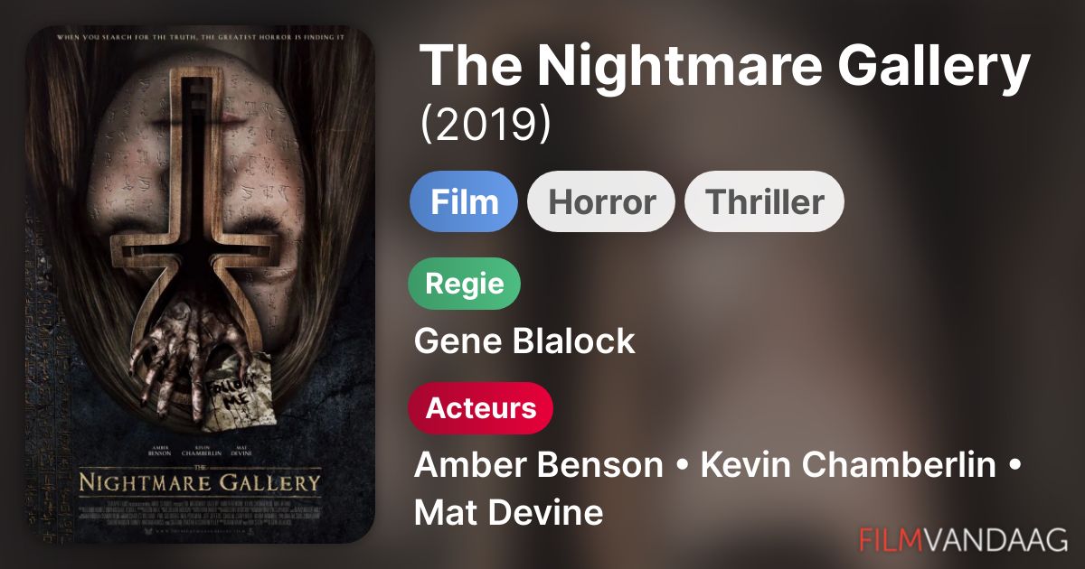 The Nightmare Gallery (film, 2018) - FilmVandaag.nl