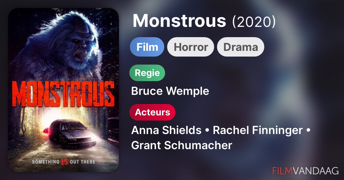 Monstrous (film, 2020) - FilmVandaag.nl