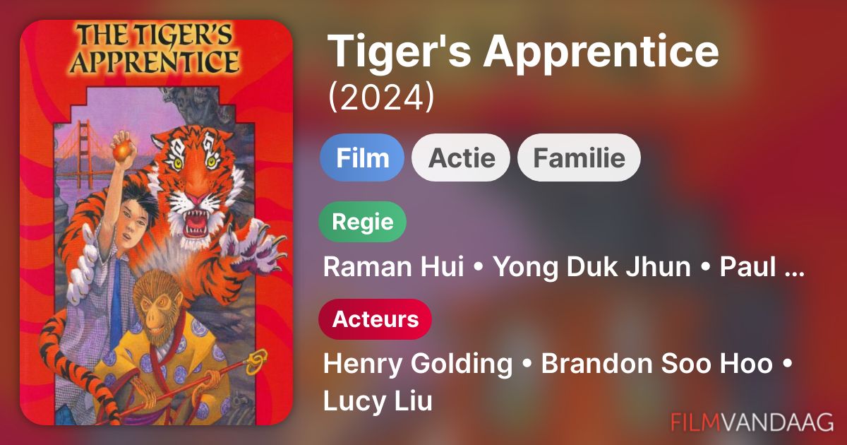 Alle acteurs in Tiger's Apprentice (film, 2022) - FilmVandaag.nl