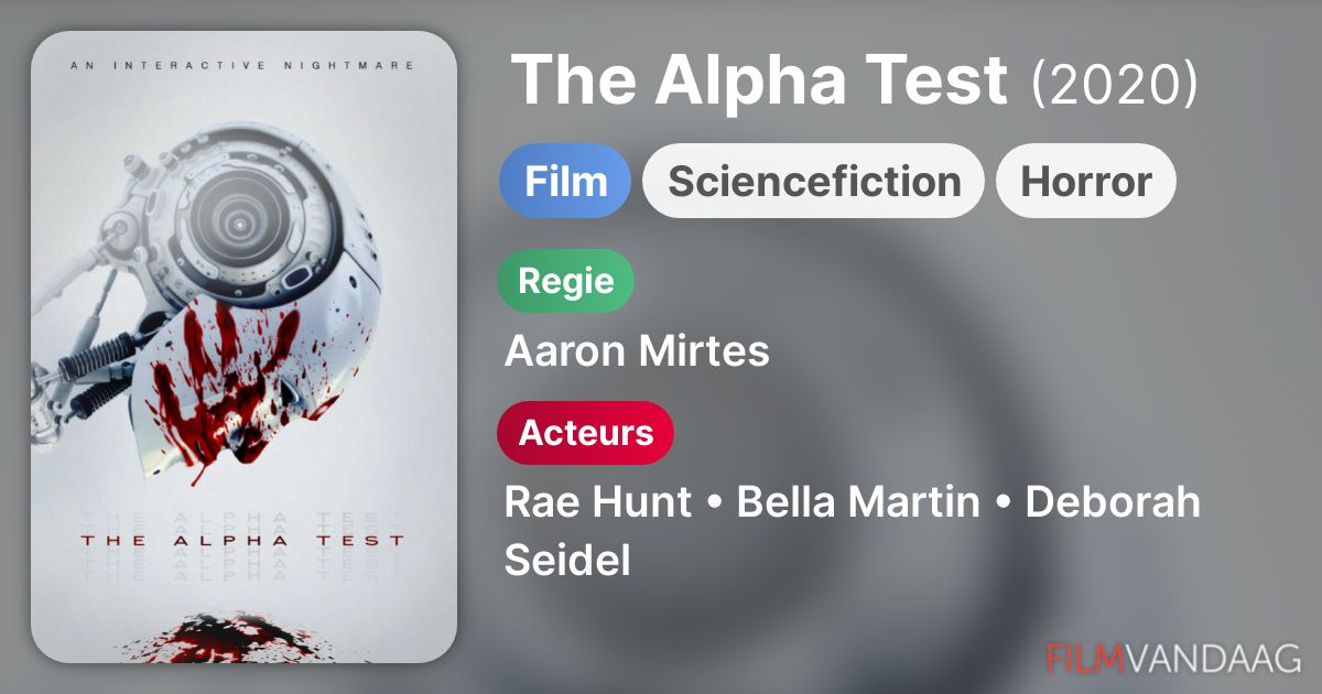 The Alpha Test (film, 2020) - FilmVandaag.nl