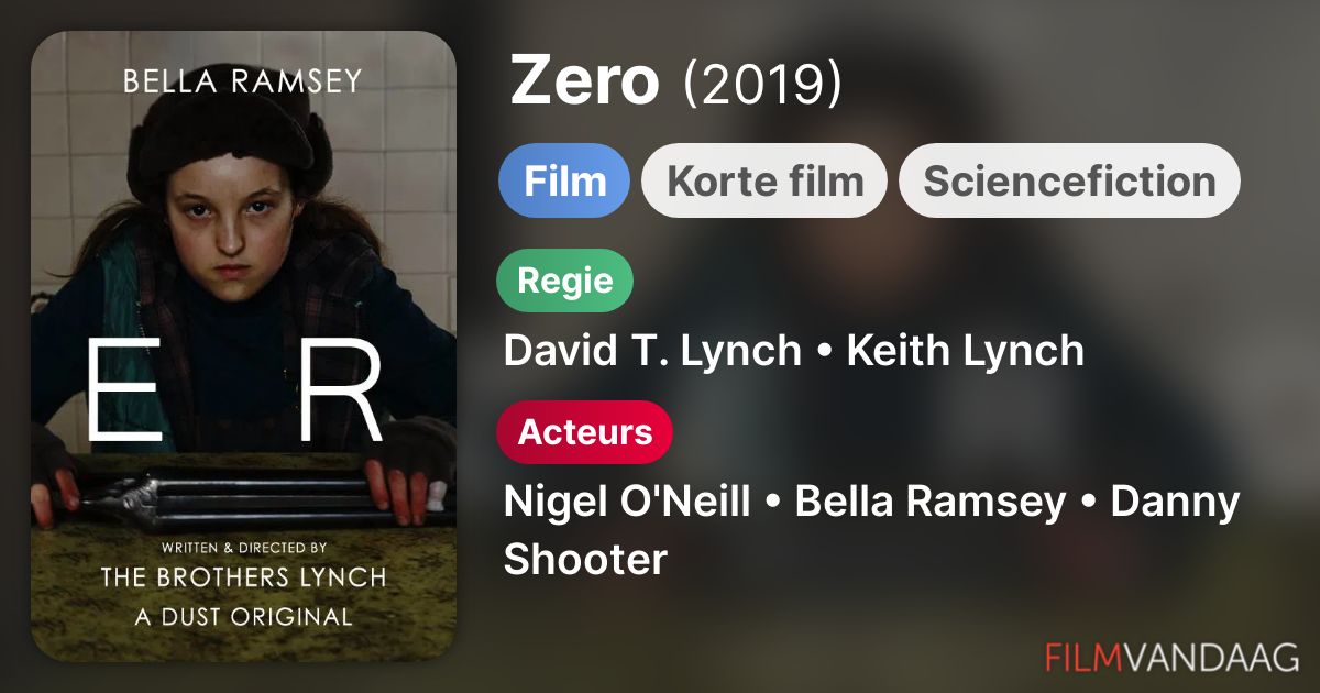 Zero (film, 2019) - FilmVandaag.nl