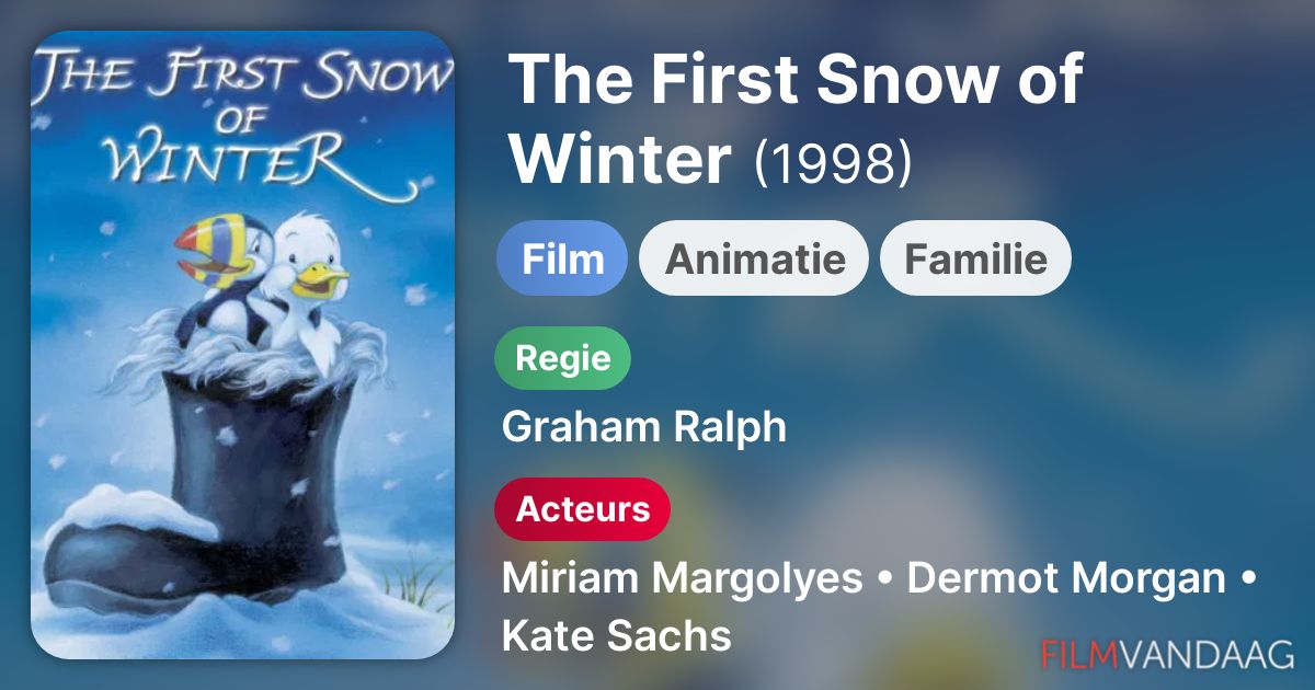 The First Snow of Winter (film, 1998) - FilmVandaag.nl