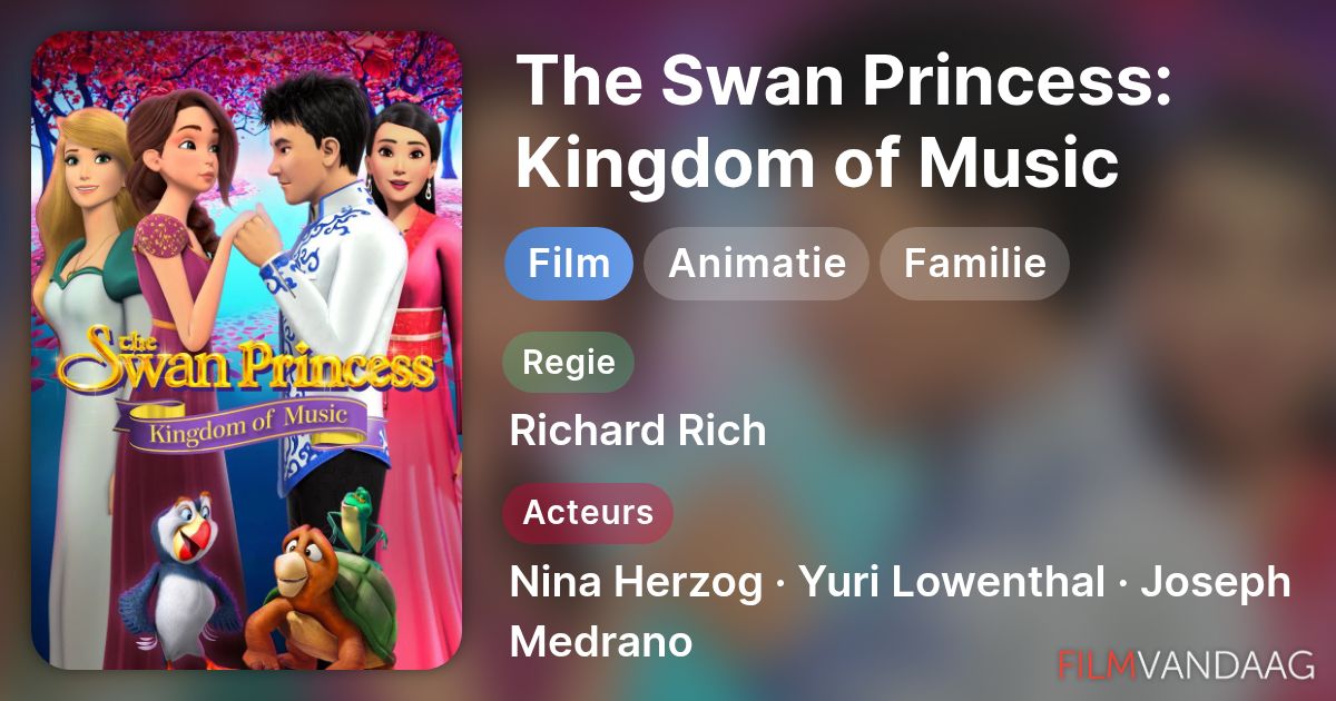The Swan Princess: Kingdom of Music (film, 2019) - FilmVandaag.nl