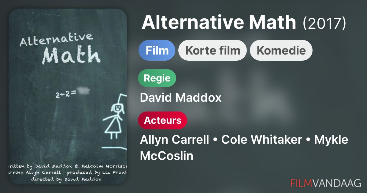 Alternative Math (film, 2017) - FilmVandaag.nl