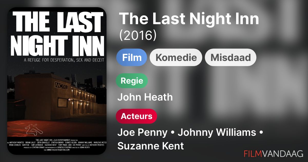 The Last Night Inn (film, 2016) - FilmVandaag.nl