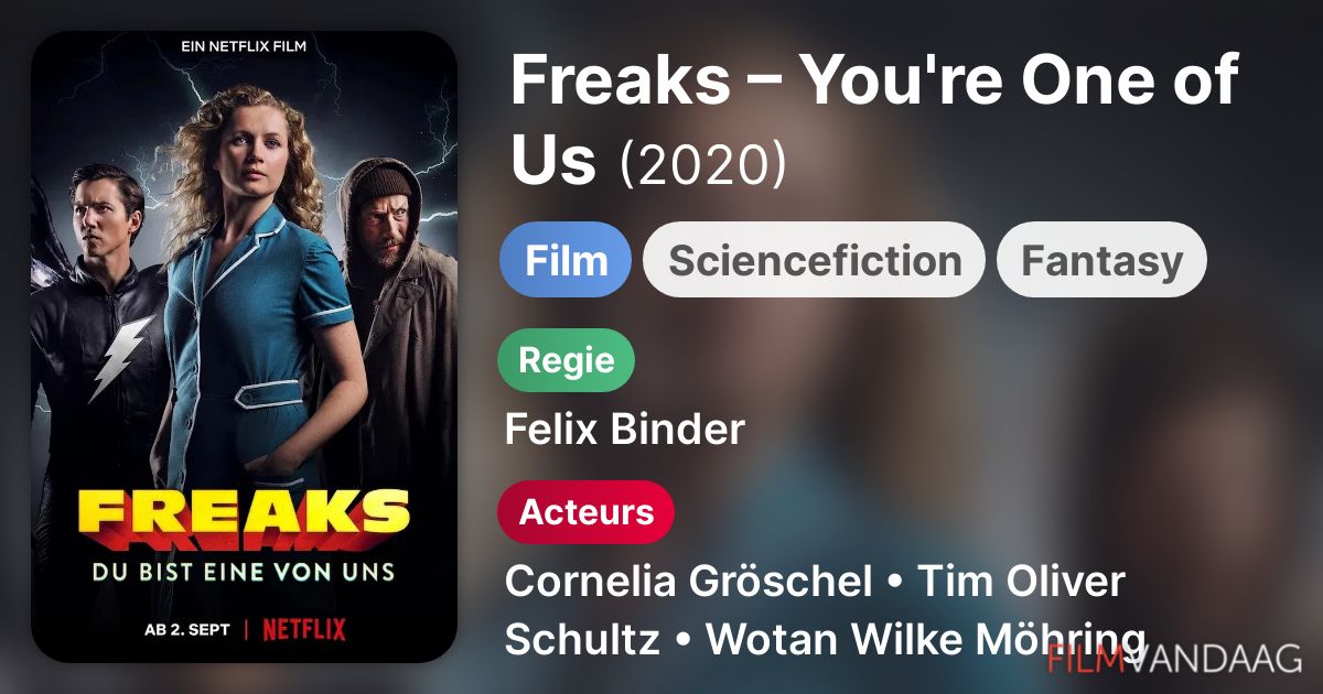 Freaks – You're One of Us (film, 2020) - FilmVandaag.nl