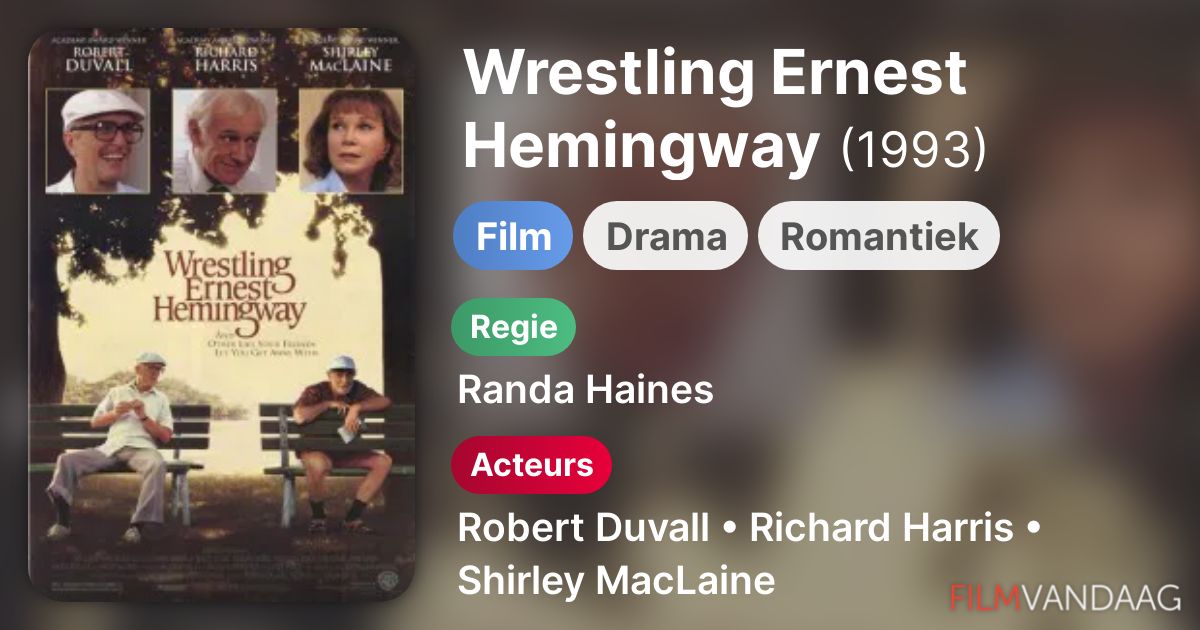 Wrestling Ernest Hemingway (film, 1993) - FilmVandaag.nl