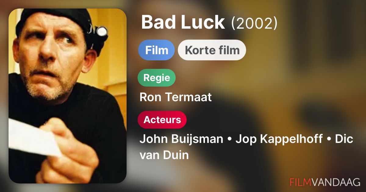 Bad Luck (film, 2002) - FilmVandaag.nl