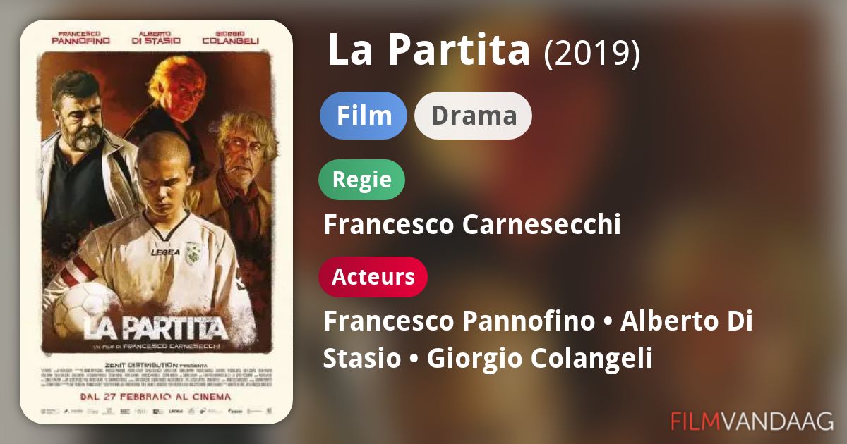 La Partita (film, 2019) - FilmVandaag.nl
