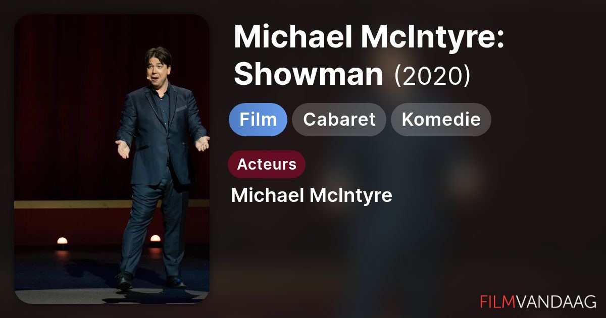 Michael McIntyre: Showman (film, 2020) - FilmVandaag.nl
