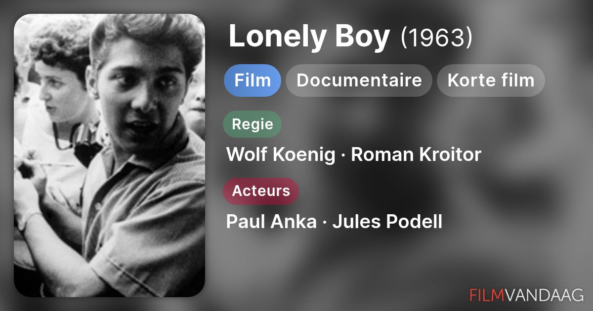 Lonely Boy (film, 1963) - FilmVandaag.nl