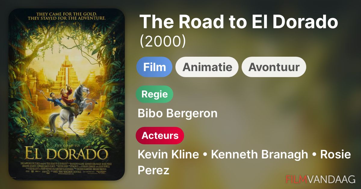 The Road to El Dorado (film, 2000) - FilmVandaag.nl
