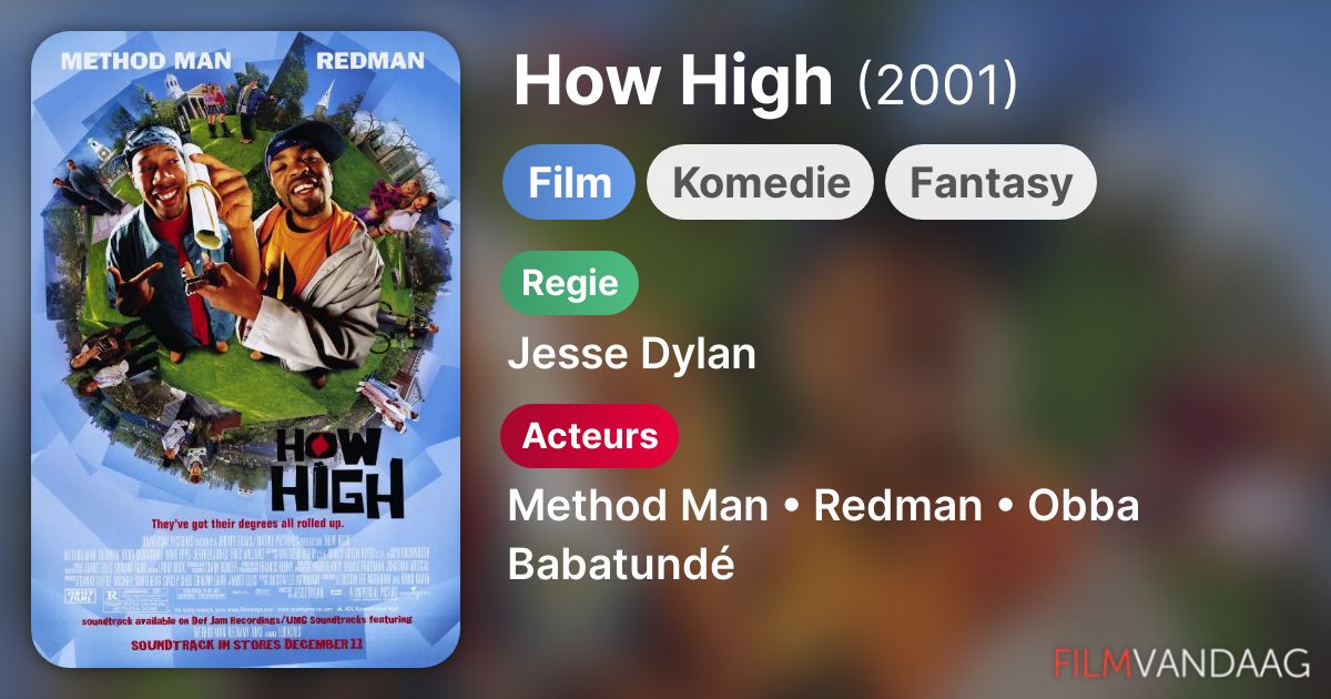 How High (film, 2001) - FilmVandaag.nl