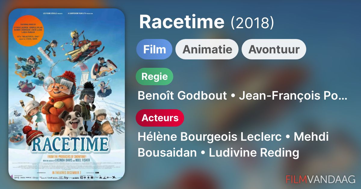Racetime (film, 2018) - FilmVandaag.nl