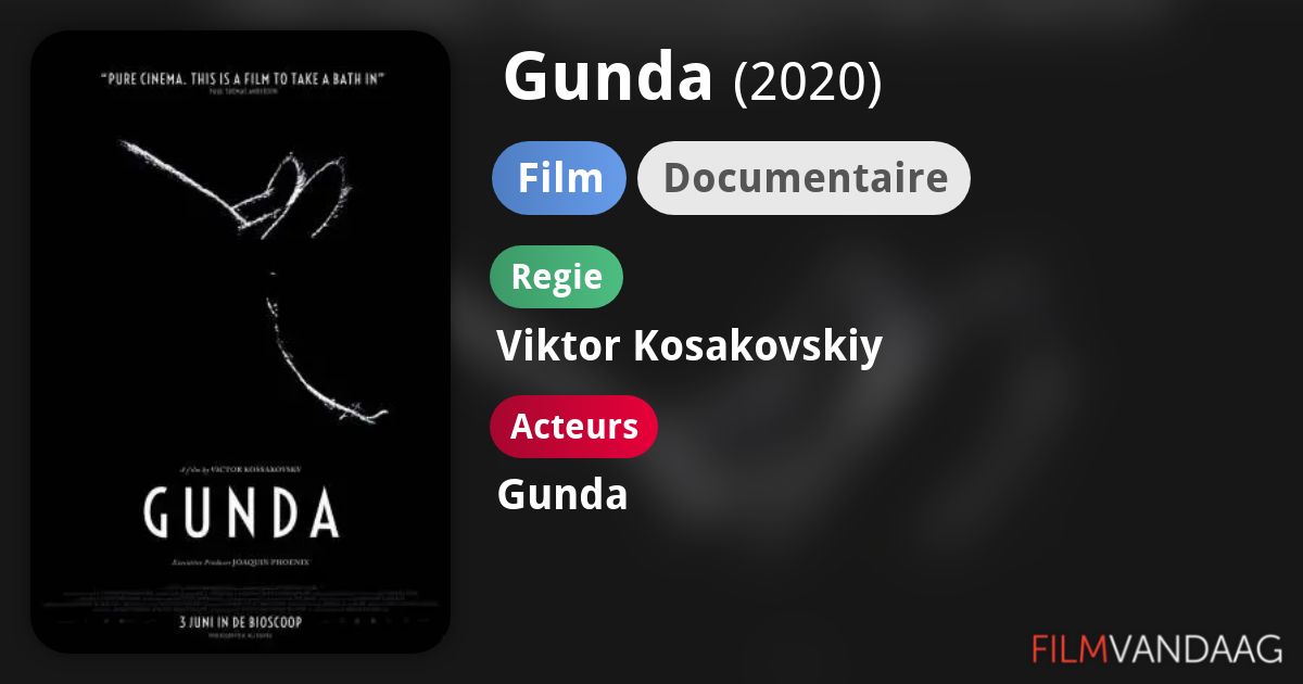 Gunda (film, 2020) Nu Online Kijken - FilmVandaag.nl