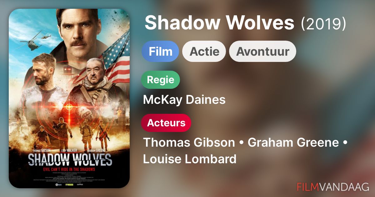Shadow Wolves (film, 2019) kopen op dvd of blu-ray - FilmVandaag.nl