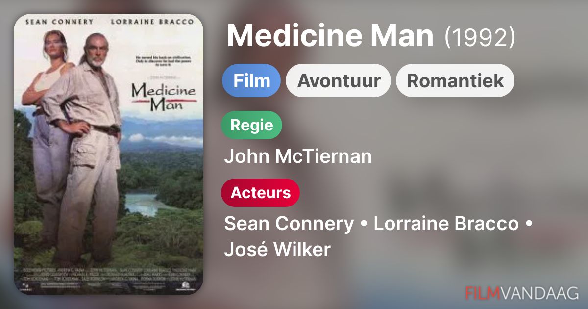 Medicine Man (film, 1992) - FilmVandaag.nl
