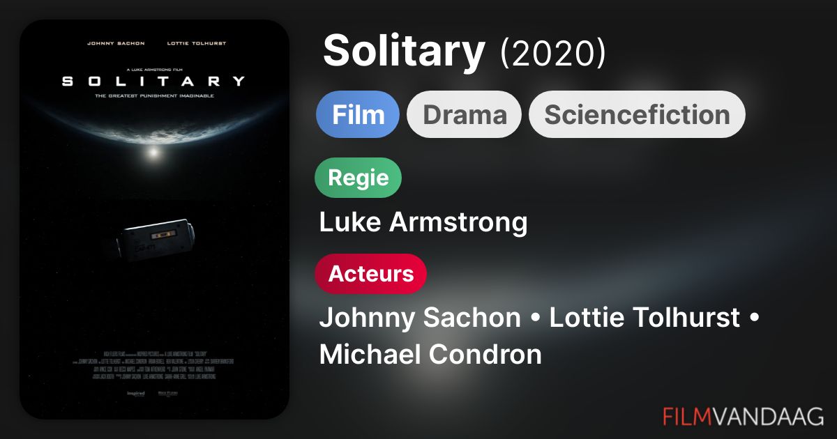 Solitary (film, 2020) - FilmVandaag.nl