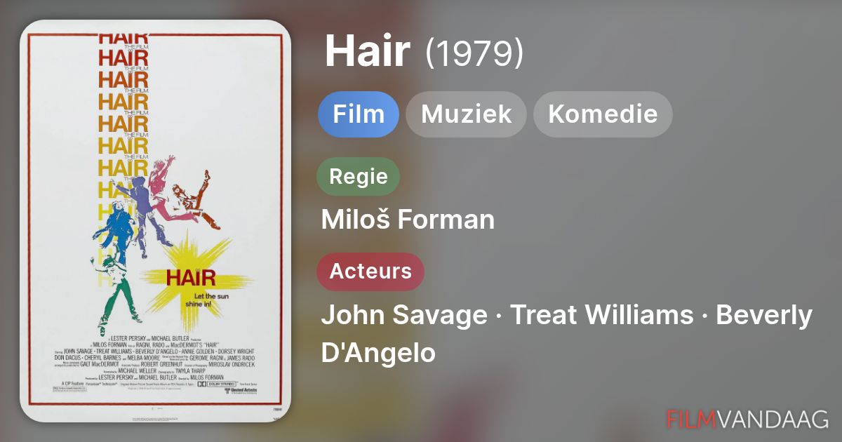 Hair (film, 1979) - FilmVandaag.nl
