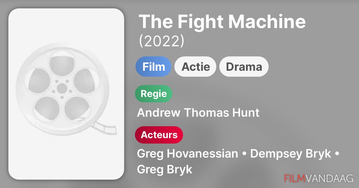 The Fight Machine (film, 2022) - FilmVandaag.nl