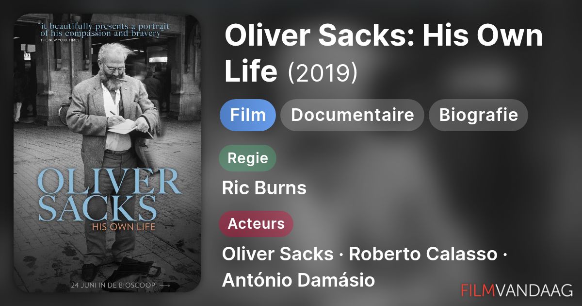 Oliver Sacks: His Own Life in de Bioscoop (Alle Bioscooptijden ...