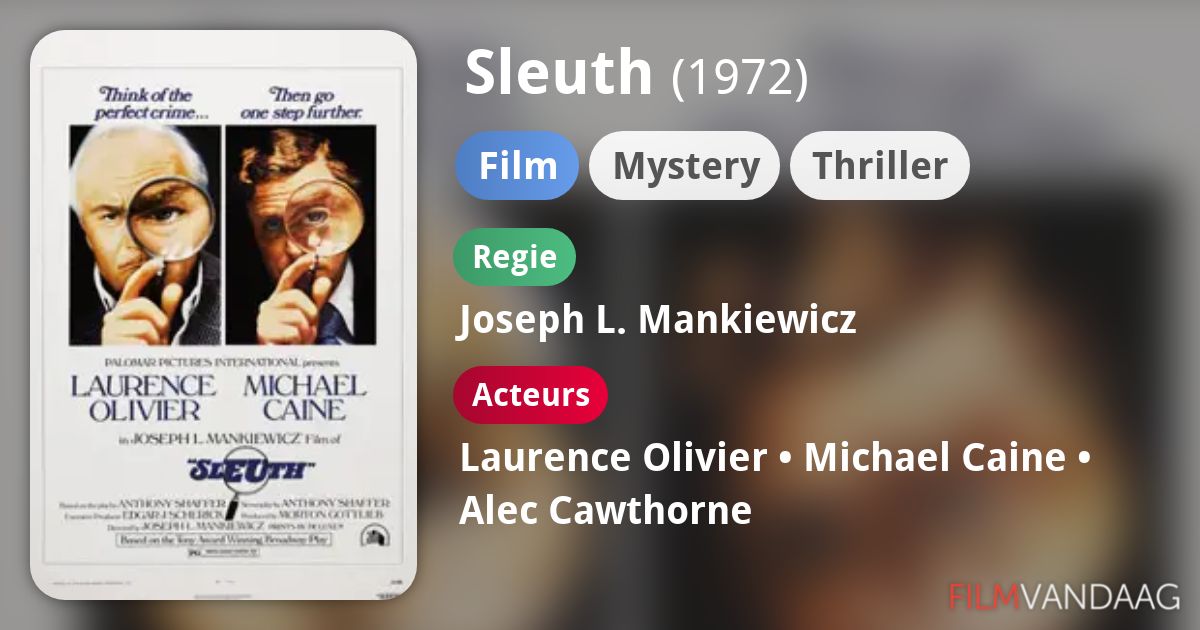 Sleuth (film, 1972) - FilmVandaag.nl