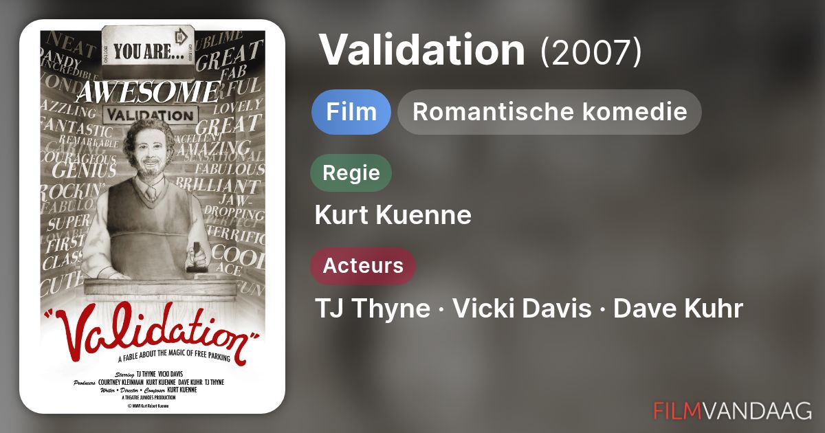 Validation (film, 2007) Nu Online Kijken - FilmVandaag.nl