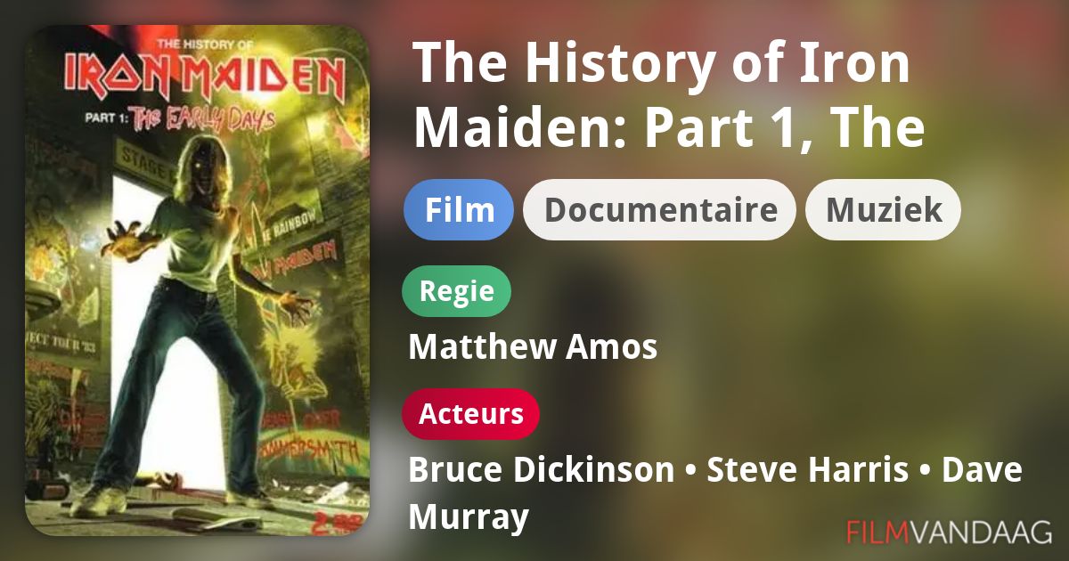 The History of Iron Maiden: Part 1, The Early Days (film, 2004 ...