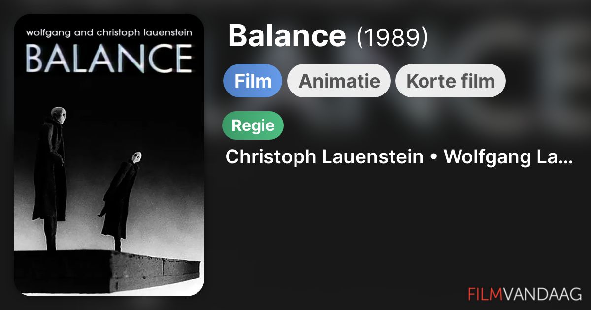 Balance (film, 1989) - FilmVandaag.nl