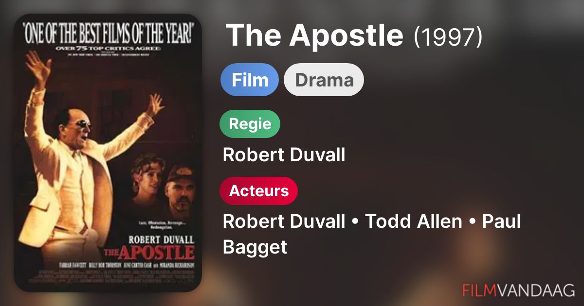 The Apostle (film, 1997) - FilmVandaag.nl
