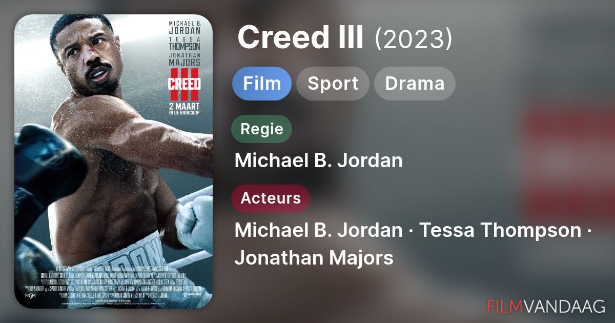 Creed III (film, 2023) - FilmVandaag.nl