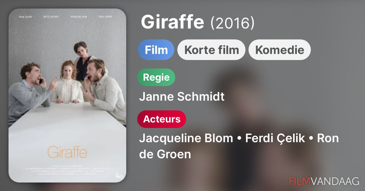 Giraffe (film, 2016) - FilmVandaag.nl
