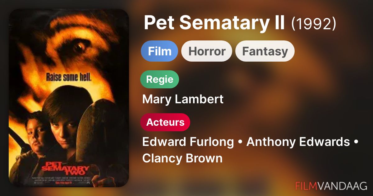 Pet Sematary II (film, 1992) - FilmVandaag.nl