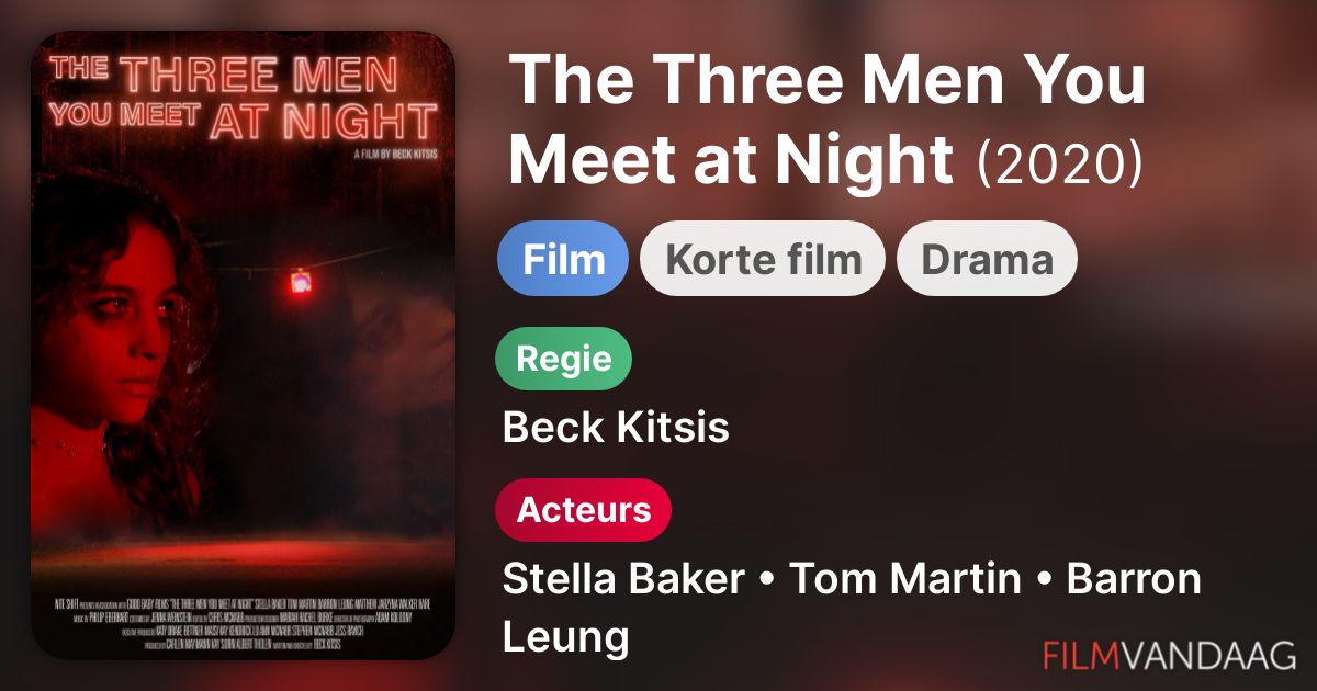 The Three Men You Meet at Night (film, 2020) - FilmVandaag.nl
