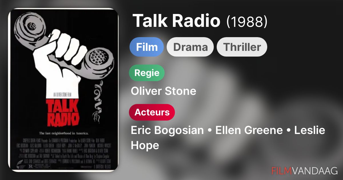 Talk Radio (film, 1988) - FilmVandaag.nl