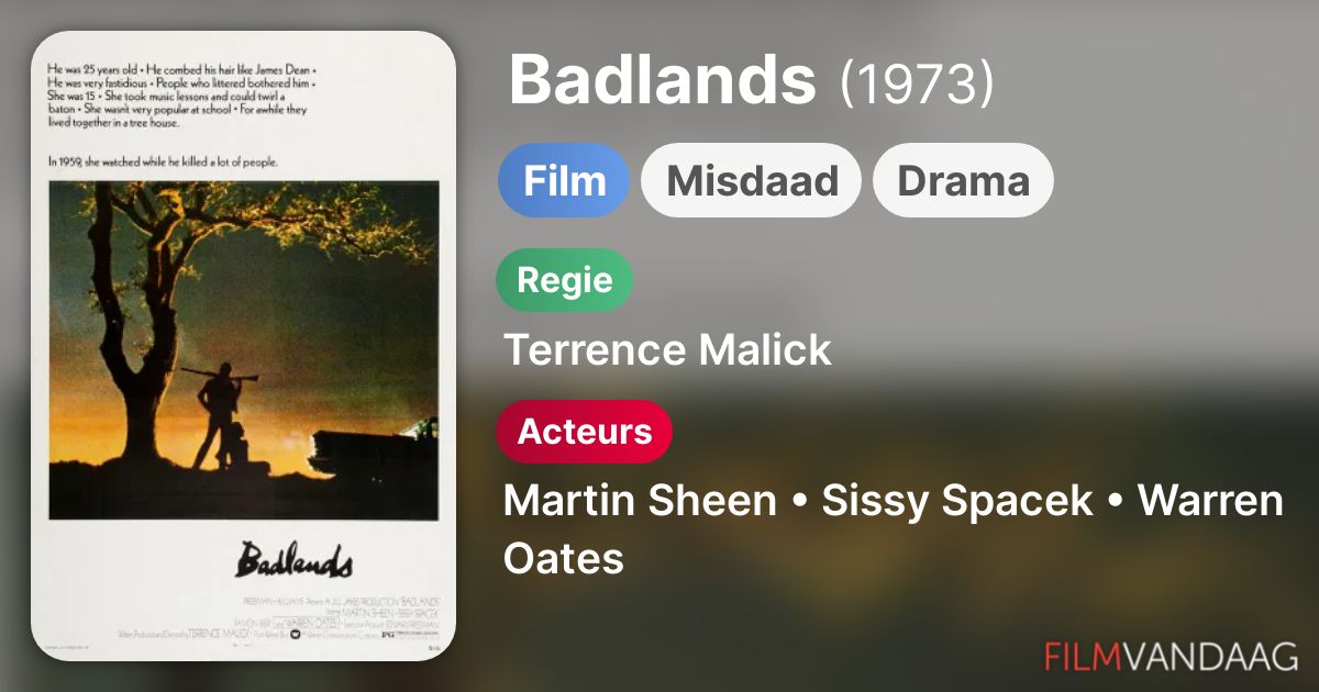 Badlands (film, 1973) - FilmVandaag.nl