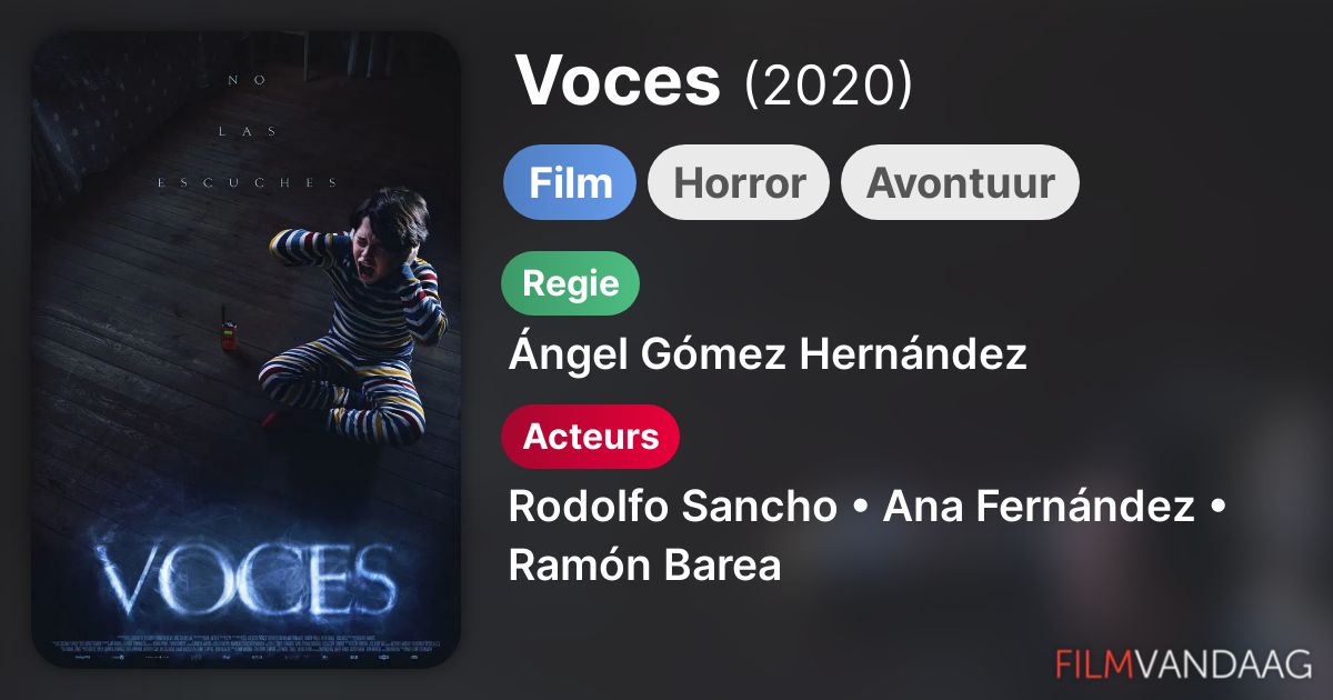 Voces (film, 2020) - FilmVandaag.nl