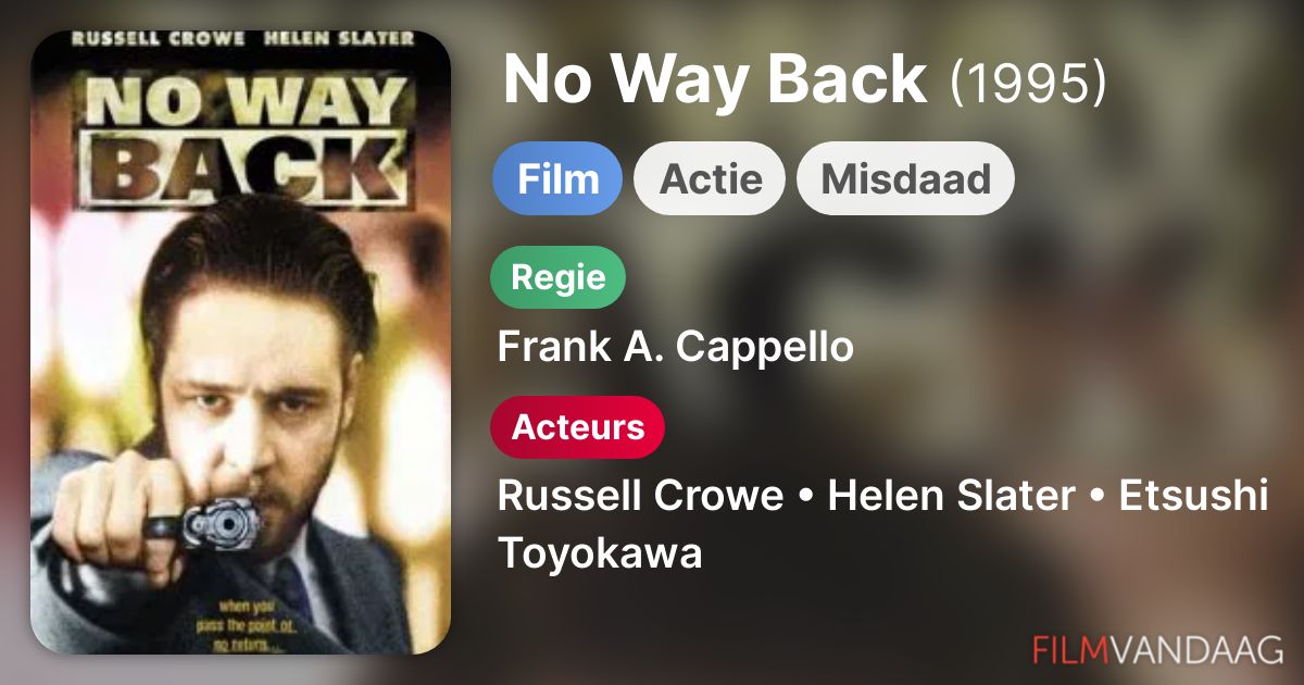 No Way Back (film, 1995) - FilmVandaag.nl