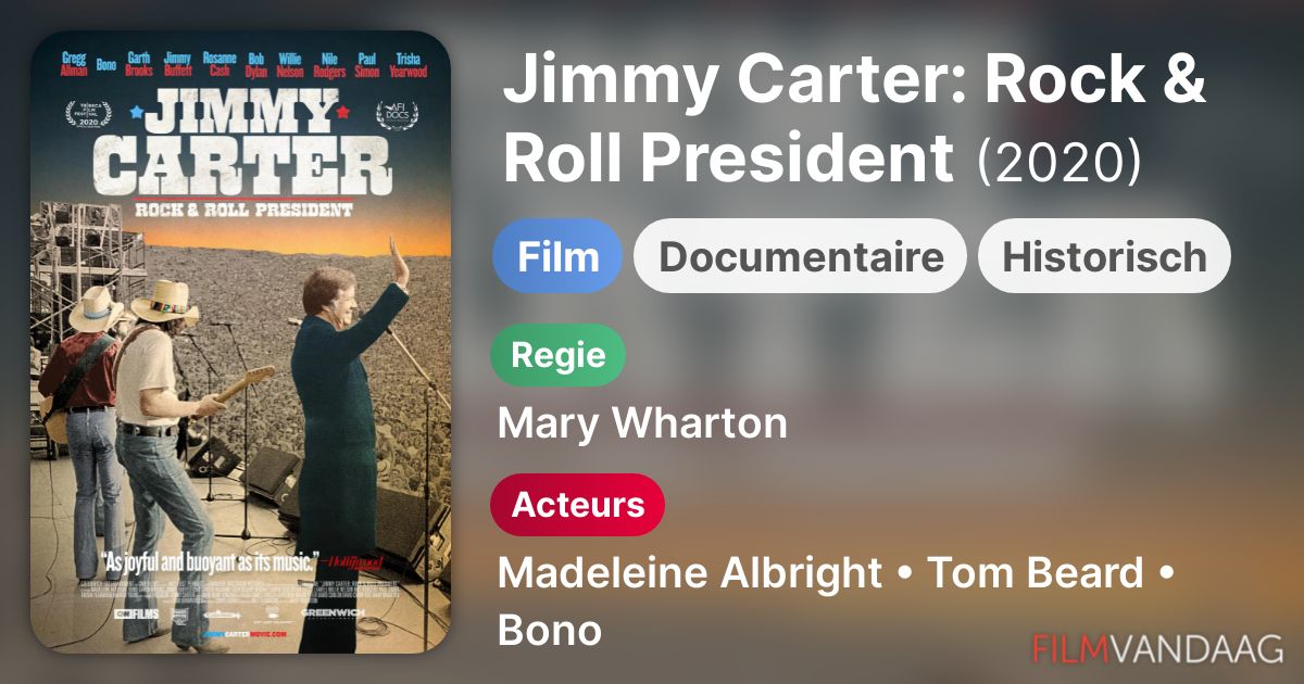 Jimmy Carter: Rock & Roll President (film, 2020) - FilmVandaag.nl