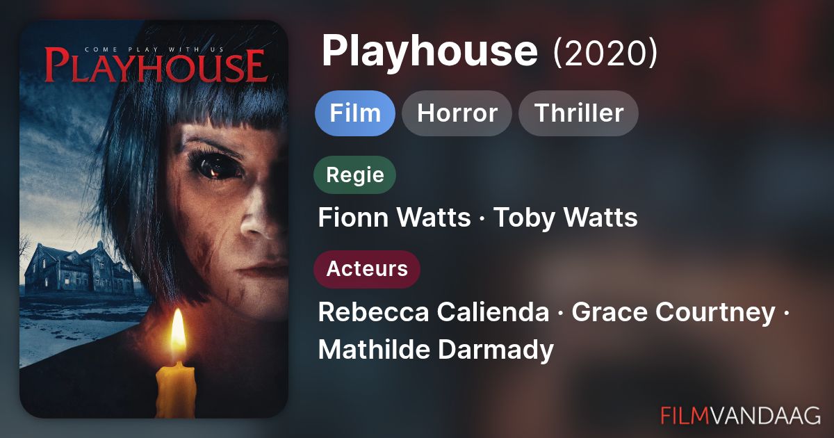 Playhouse (film, 2020) - FilmVandaag.nl
