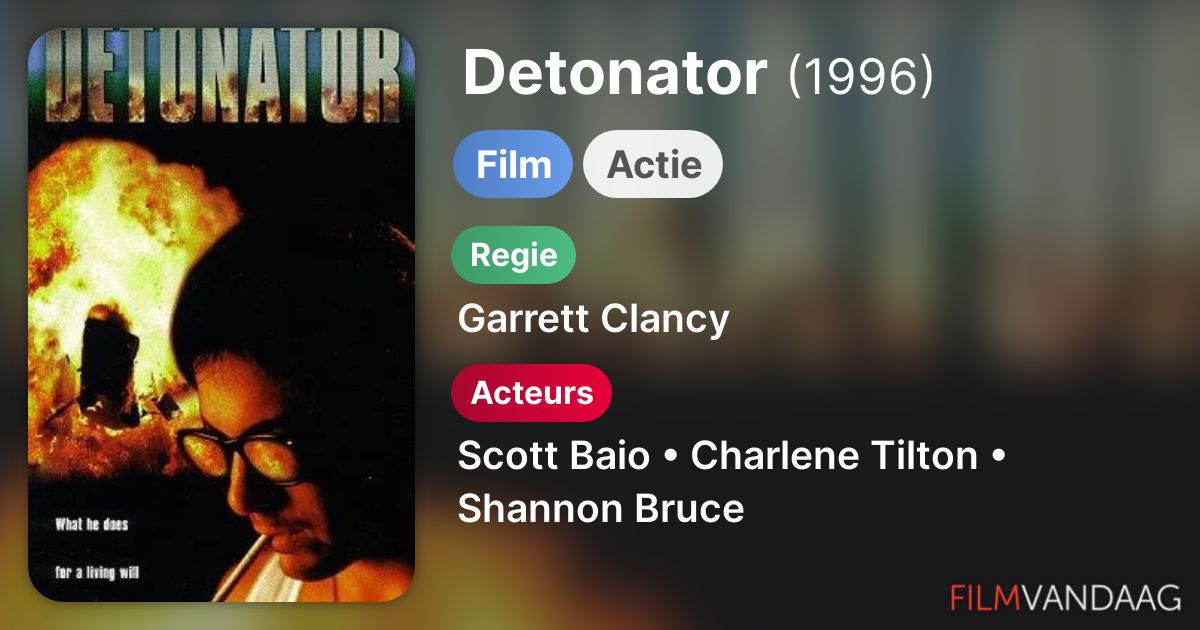 Detonator (film, 1996) - FilmVandaag.nl