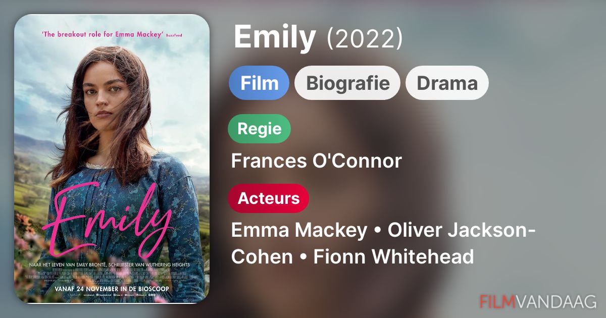 Emily (film, 2022) - FilmVandaag.nl