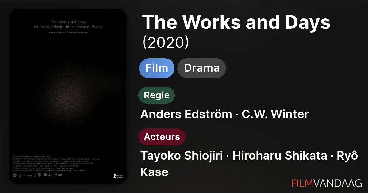 The Works and Days (film, 2020) - FilmVandaag.nl